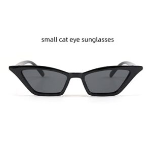 FEISEDY Small Cat Eye Sunglasses Vintage Square Shade Women Eyewear B2291