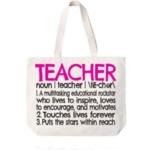 cocovici teacher appreciation gifts for women | teacher gift | teacher definition tote bag | teacher canvas tote bag | teacher gift idea