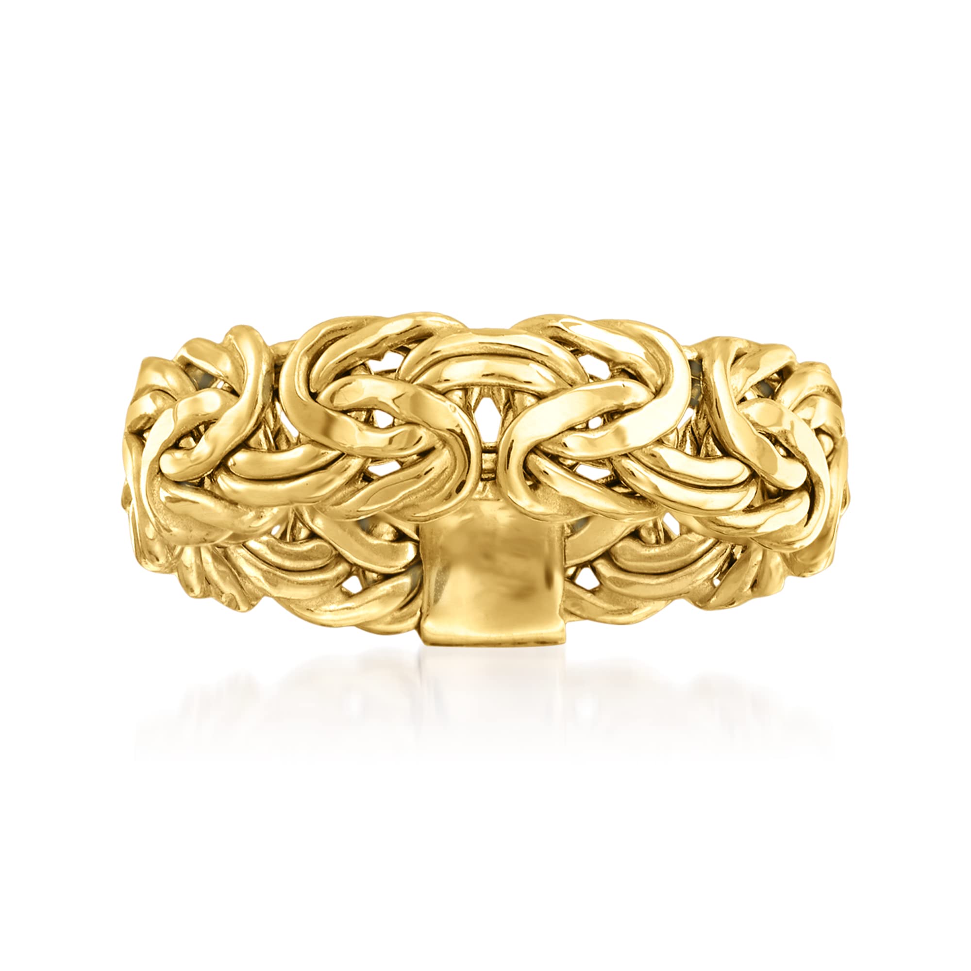 Ross-Simons 14kt Yellow Gold Byzantine Ring. Size 9