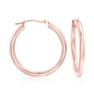 ross-simons 2.5mm 14kt rose gold hoop earrings