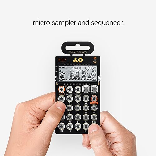 Teenage Engineering Pocket Operator PO-33 K.O.! Micro Sampler and Drum Machine with Built-in Microphone, Sequencer and Effects