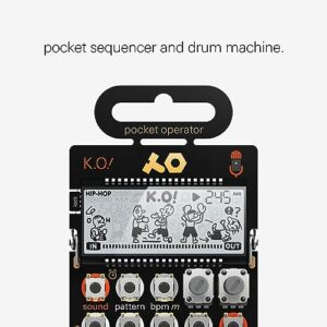 Teenage Engineering Pocket Operator PO-33 K.O.! Micro Sampler and Drum Machine with Built-in Microphone, Sequencer and Effects