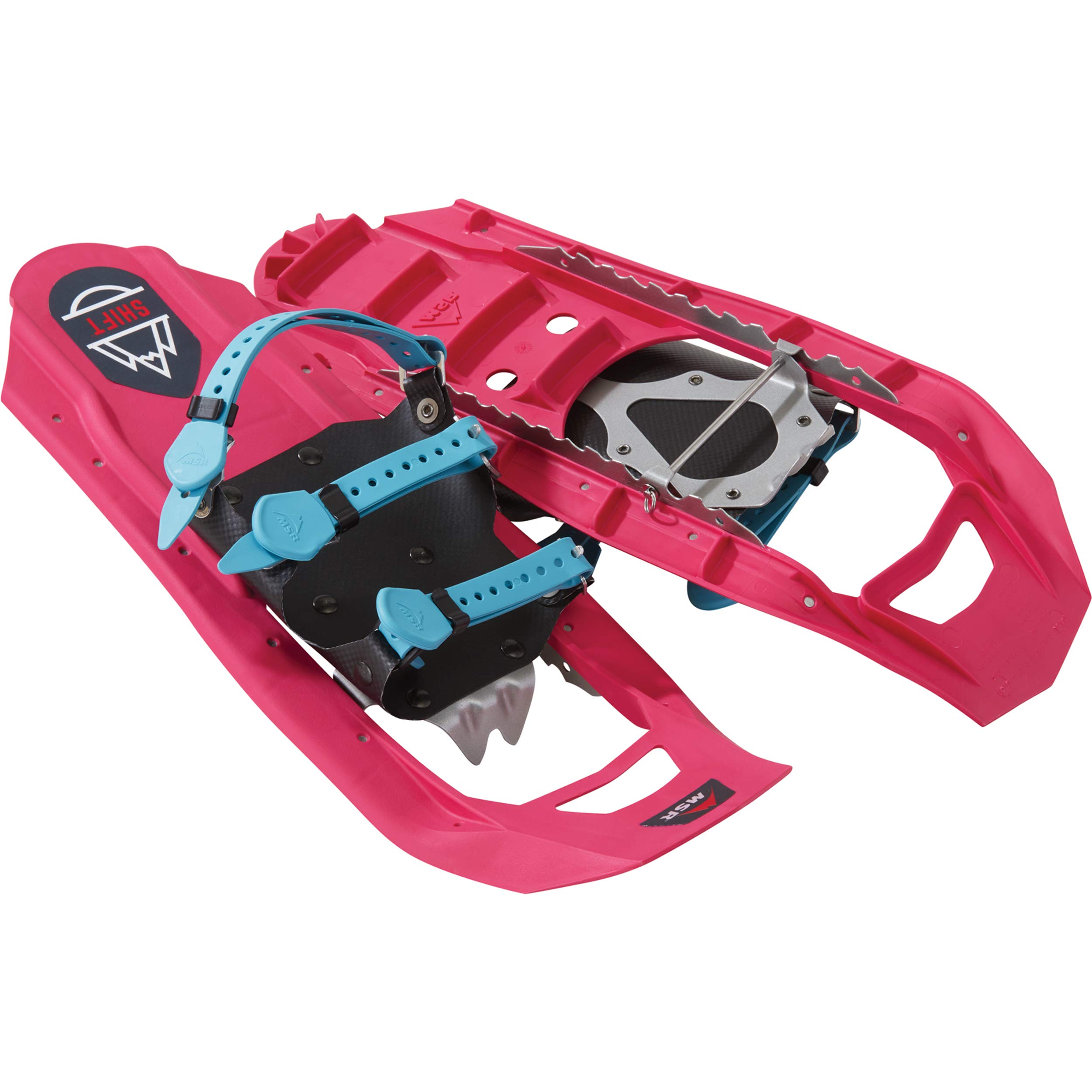 MSR Shift Youth Snowshoes for Teens and Young Adults (Pair), Electric Pop Pink, 19"