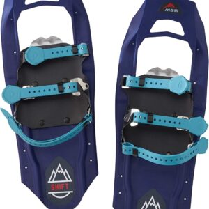 MSR Shift Youth Snowshoes for Teens and Young Adults (Pair), Tron Blue, 19"