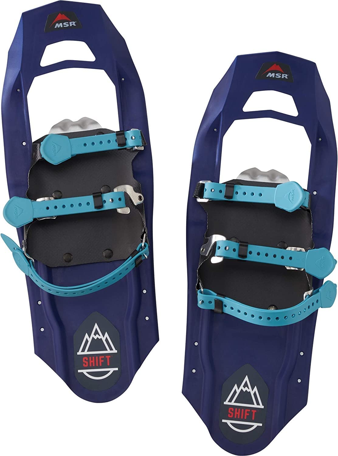 MSR Shift Youth Snowshoes for Teens and Young Adults (Pair), Tron Blue, 19"