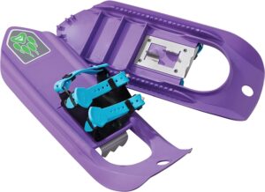 msr tyker kids' snowshoes for children (pair), purple power, 17"