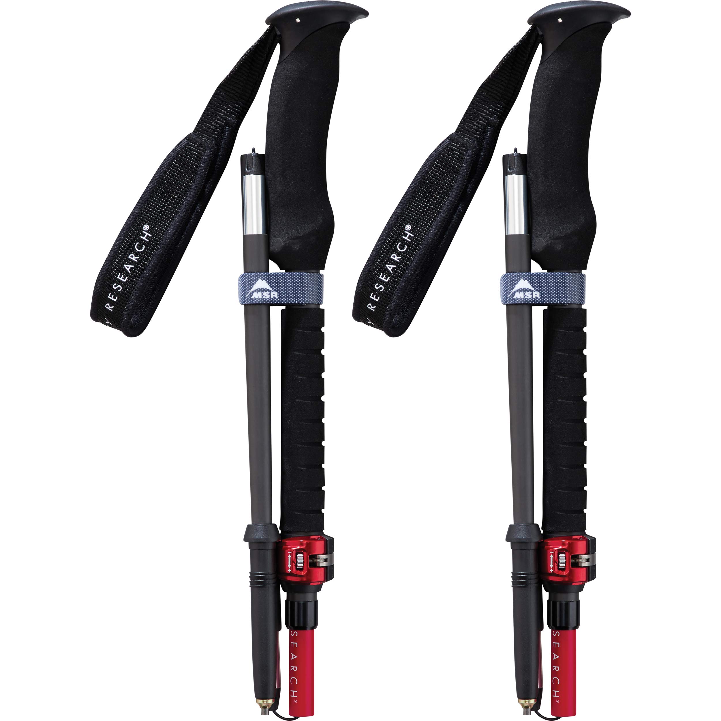 MSR DynaLock Ascent Foldable Carbon Backcountry Trekking Poles, Large