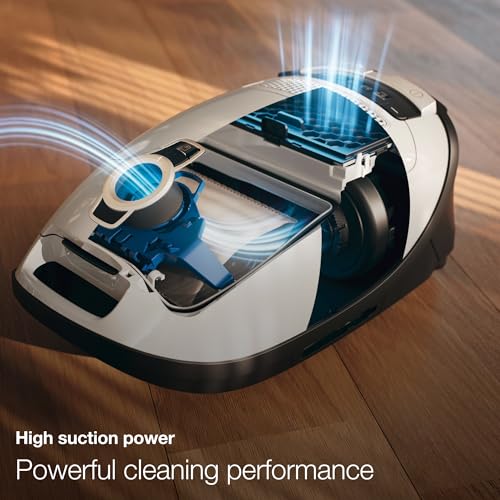 Miele Complete C3 Calima Bagged Canister Vacuum Cleaner with Turbobrush floorhead, Suitable for Low-Medium Pile Carpet and Hard Floors, in Curry Yellow