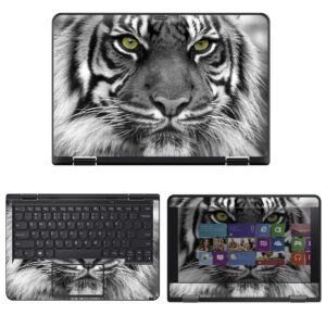 decalrus - protective decal tiger skin sticker for lenovo thinkpad yoga 11e (4th gen.) (11.6" screen) case cover wrap lethinkkpadyoga11e_4g-87