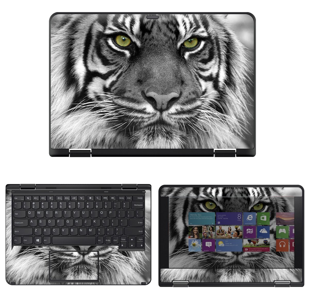 Decalrus - Protective Decal Tiger Skin Sticker for Lenovo ThinkPad Yoga 11e (4th Gen.) (11.6" Screen) case Cover wrap LEthinkkpadYoga11E_4G-87