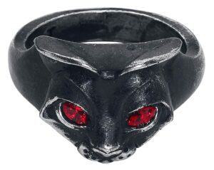 alchemy gothic feline fantasy egyptian cat warrior bastet goddess ring - size n/7