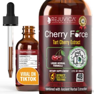 cherry force - advanced tart cherry extract - real tart cherries - rich in phytonutrients - liquid extract for better absorption