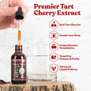 Cherry Force - Advanced Tart Cherry Extract - Real Tart Cherries - Rich in Phytonutrients - Liquid Extract for Better Absorption