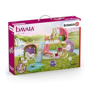 Schleich bayala 54-Piece Fairy Dollhouse & Stable with Unicorns Toy Set for Kids Ages 5-12