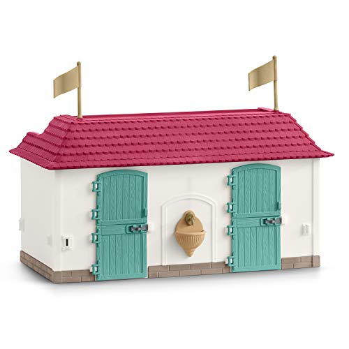 Schleich Horse Club 70-Piece Lakeside Country Dollhouse and Horse Stable Playset for Kids Ages 5-12