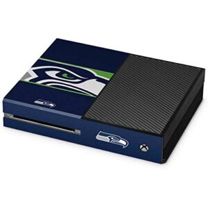 skinit decal gaming skin compatible with xbox one console - officially licensed nfl seattle seahawks zone block design