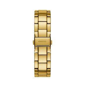 GUESS Womens Multi Dial Watch Solar with Stainless Steel Strap, Gold, Bracelet