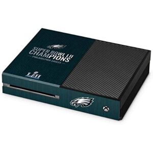 skinit decal gaming skin compatible with xbox one console - officially licensed nfl philadelphia eagles super bowl lii champions design