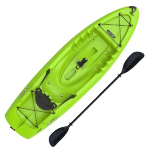 lifetime hydros angler 85 fishing kayak (paddle included), lime green, 101 inches