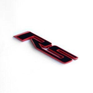 Yoaoo 1x OEM Rs Emblem Badge 3D Compatible with Zl1 1LE Series Red Frame Red Line