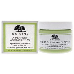 origins a perfect world spf 40, age-defense moisturizer with white tea, 1.7 fl oz