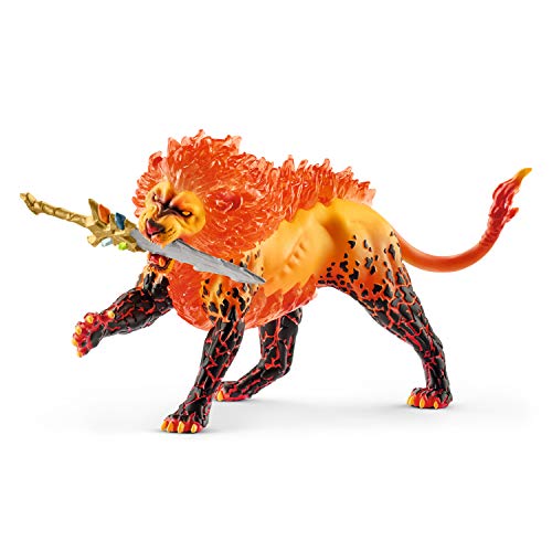 Schleich Eldrador Creatures, Mythical Creatures Toys for Kids, Battle for the Super Weapon Set with Ice Monster and Lava Monster Action Figures, 4 Pieces