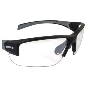 Global Vision Eyewear Hercules 7 Safety Glasses Black Frame (Clear)