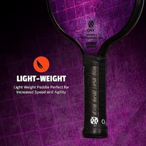 Onix Graphite Stryker Pickleball Paddle Features Oversized, Nomex, Paper Honeycomb Core, and Graphite Face