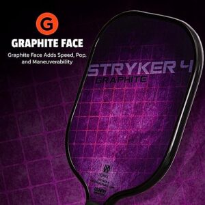 Onix Graphite Stryker Pickleball Paddle Features Oversized, Nomex, Paper Honeycomb Core, and Graphite Face