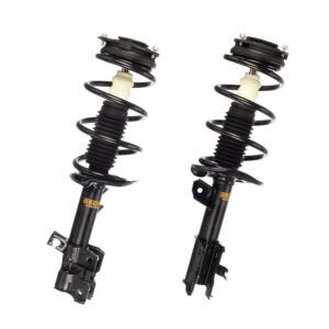 oredy front struts for 2008 2009 2010 2011 2012 nissan rogue fwd only set of 2 complete shock absorbers w/coil spring assembly - 172609 172608