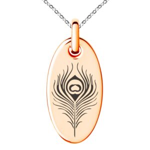 tioneer rose gold plated stainless steel hera greek goddess of marriage symbol small oval charm pendant necklace