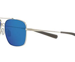 Costa Del Mar Man Sunglasses Palladium Frame, Blue Mirror Lenses, 59MM