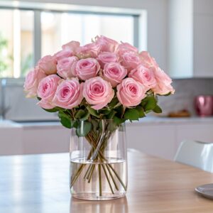 Pink Roses- Fresh Flowers- 50 Stems (OM)