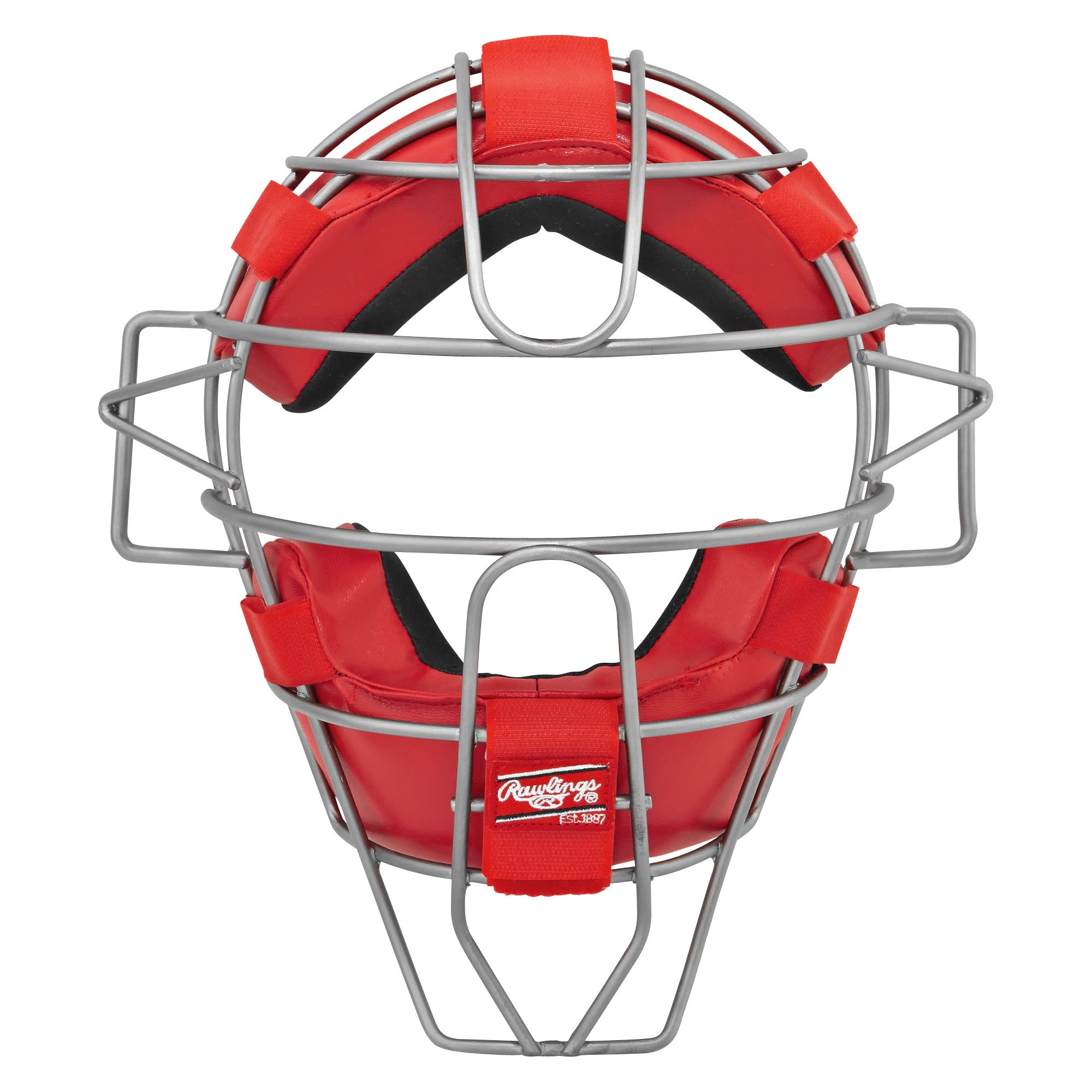 Rawlings | LIGHTWEIGHT Umpire/Catcher's Facemask | Baseball/Softball | Adult | Scarlet