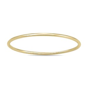 skinny thin domed stackable 14k yellow gold band (.75 mm)