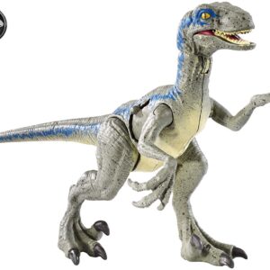 JURASSIC WORLD BATTLE DAMAGE Velociraptor Blue