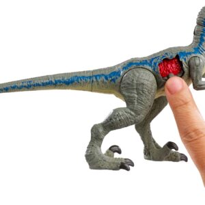 JURASSIC WORLD BATTLE DAMAGE Velociraptor Blue