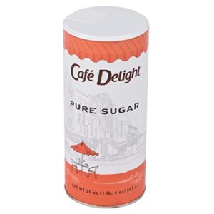 sugar canister 20 oz. dixie crystals - 24/case by tabletop king