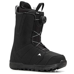 burton men's moto boa snowboard boots, black, 10