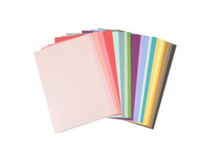 sizzix, 80 pack, surfacez-cardstock, 8 1/4" x 11 3/4", 20 assorted colors, 80 sheets, 663007, 29.7 x 20 x 2.29cm, bold