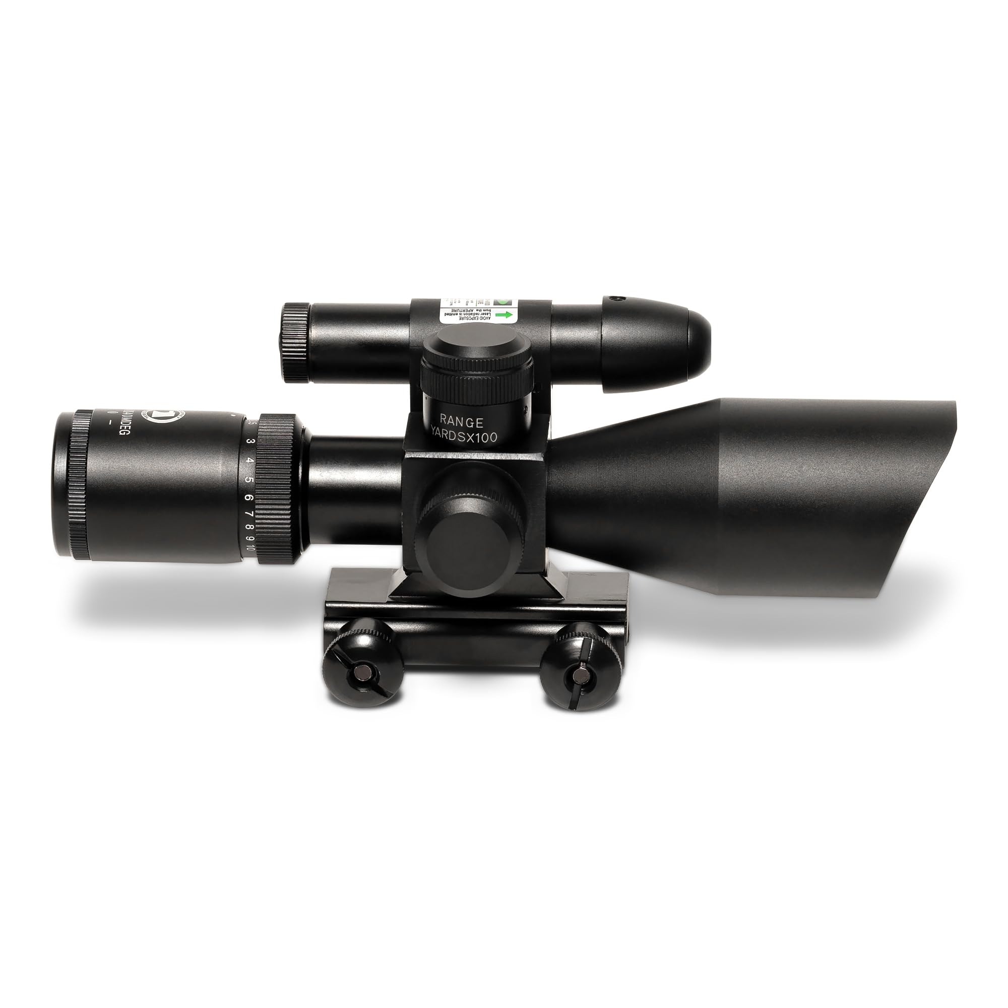 Osprey Global 2.5-10X40 Scope with Green Laser and Mil Dot Reticle