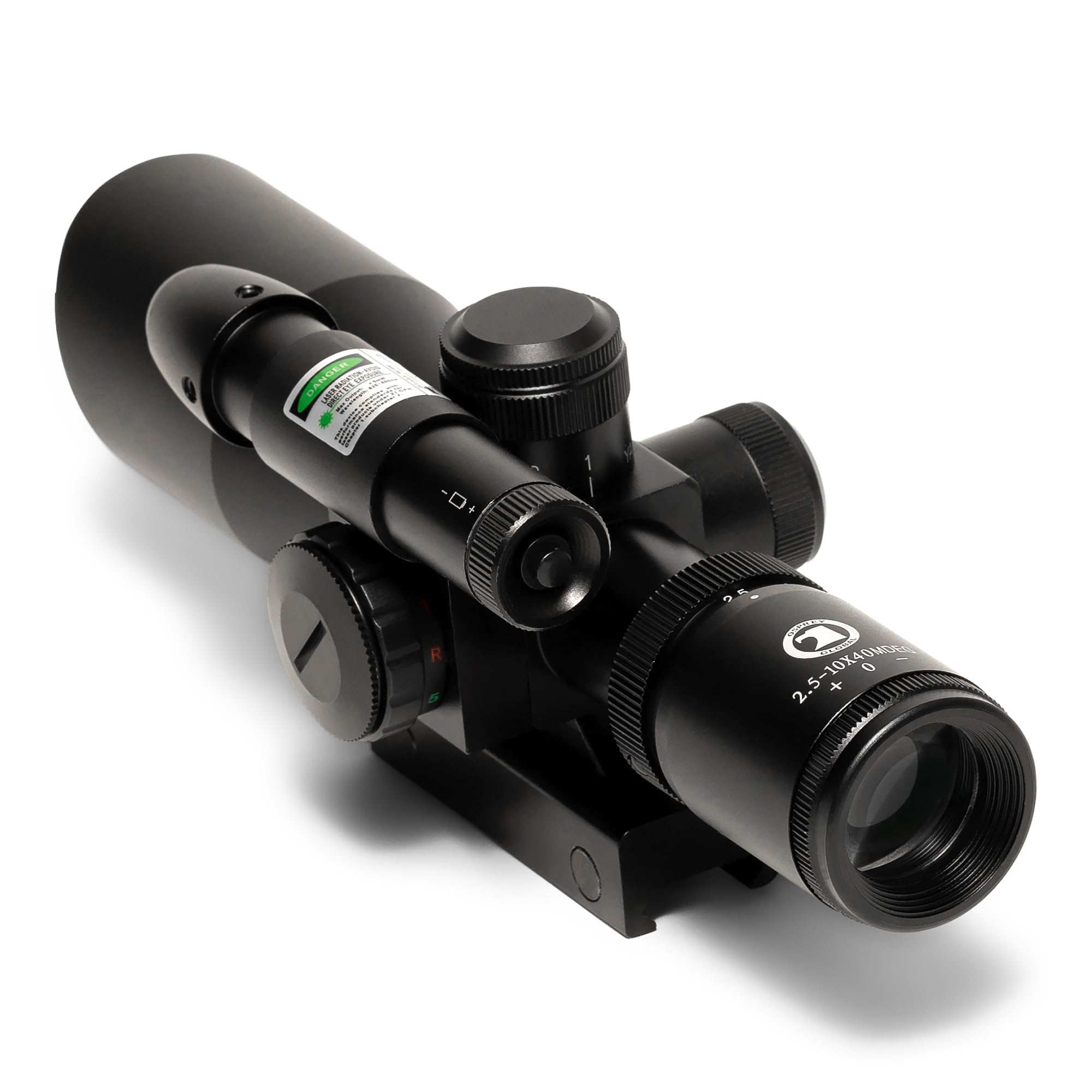 Osprey Global 2.5-10X40 Scope with Green Laser and Mil Dot Reticle