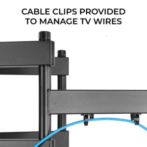 HumanCentric Full Motion Articulating TV Wall Mount Bracket | Fits 75, 80, 85, 90, 100" Flat Screen and Curved TV Monitors Up to 900 x 600 VESA | Features Full Motion Swivel, Tilt, & Rotation