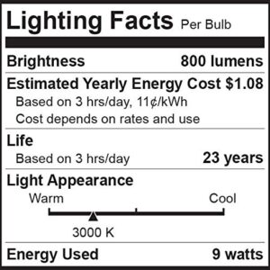 Bioluz LED 3 Pack Dusk to Dawn A19 Bulb Auto On/Off 60W Replacement 9W Photocell Photosensor Instant ON and 3 Min Delay OFF 3000K Soft White Indoor/Outdoor Lighting Lamp Garage Hallway Yard Porch UL