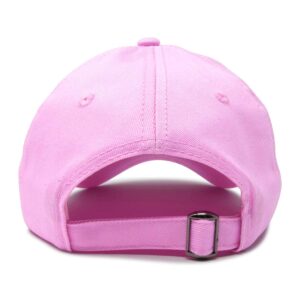 DALIX Pineapple Hat Unstructured Cotton Baseball Cap in Light Pink