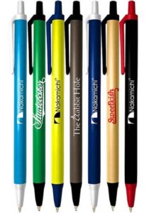 300 personalized bic clic stic pens printed with your logo or message