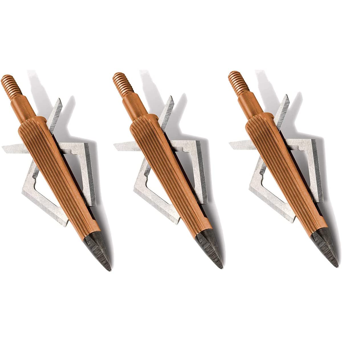 NEW ARCHERY PRODUCTS Killzone Swingfire 2in Cutting Diameter Trophy Tip 100 Grain Mechanical Broadhead for Bow Hunting - 3 Pack