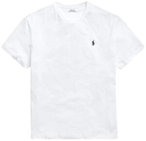 polo ralph lauren mens crew neck big pony t-shirt (m, white)