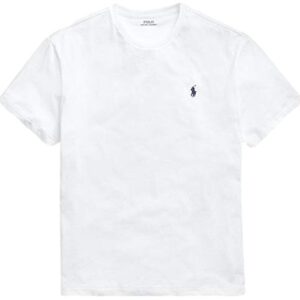 Polo Ralph Lauren Mens Crew Neck Big Pony T-Shirt (M, White)