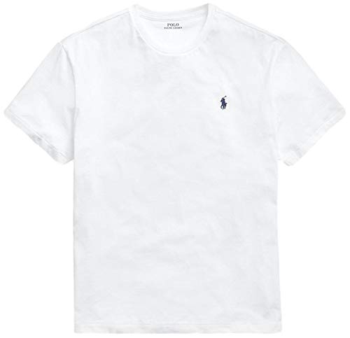 Polo Ralph Lauren Mens Crew Neck Big Pony T-Shirt (M, White)